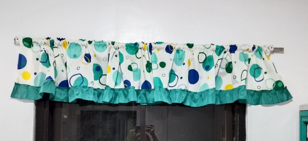 Teal Green color of the year 2026 bilog design matchy window/curtain ...