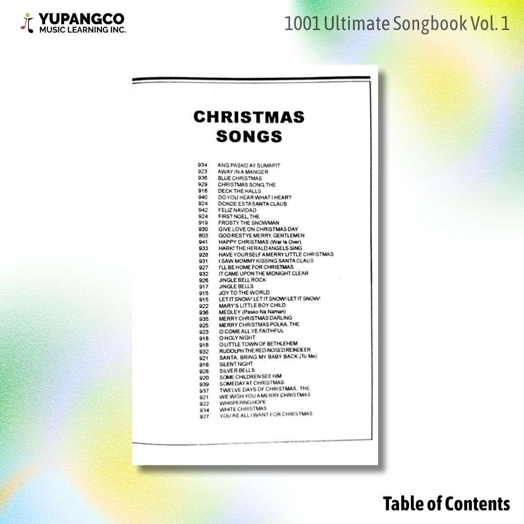 1001 ULTIMATE SONGBOOK Vol. 1 - 907 Classic and Modern Songs with ...