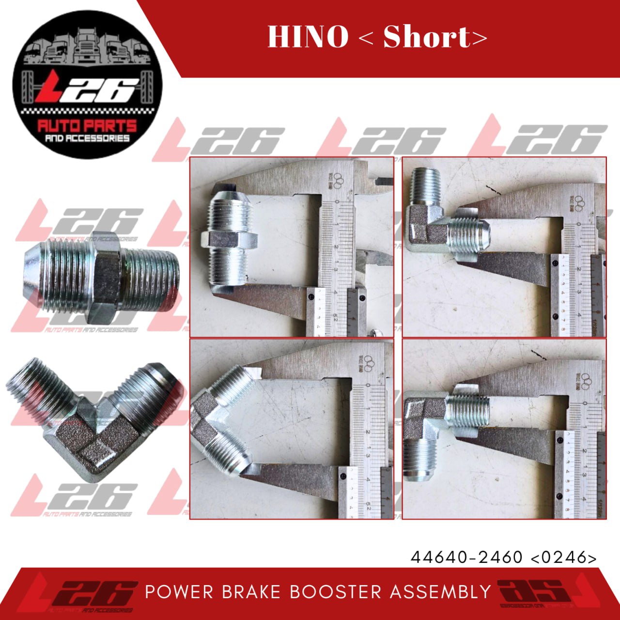 Hino POWER BRAKE BOOSTER ASSEMBLY Short type 44640-2460 | Shopee ...