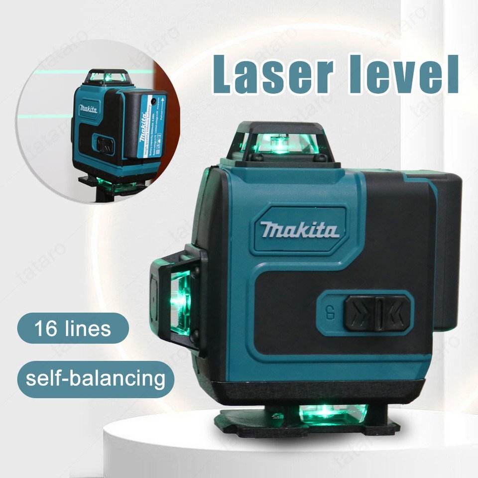 Original 16 Line 4D Laser Level 360°Rotary Automatic leveling ...