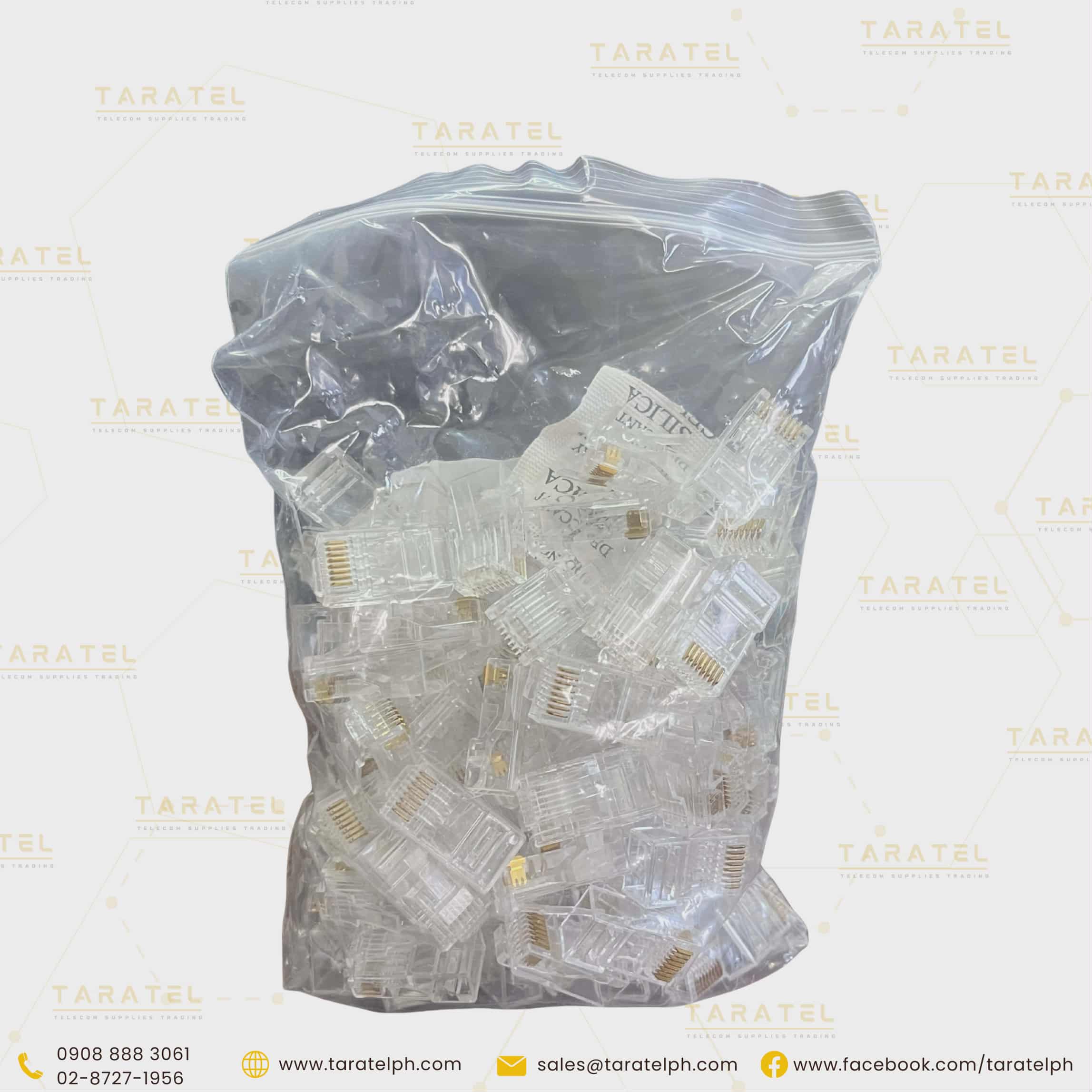 RJ45 CAT6E Connector Pass Through Ad-Link (100 pcs per box) | Shopee ...