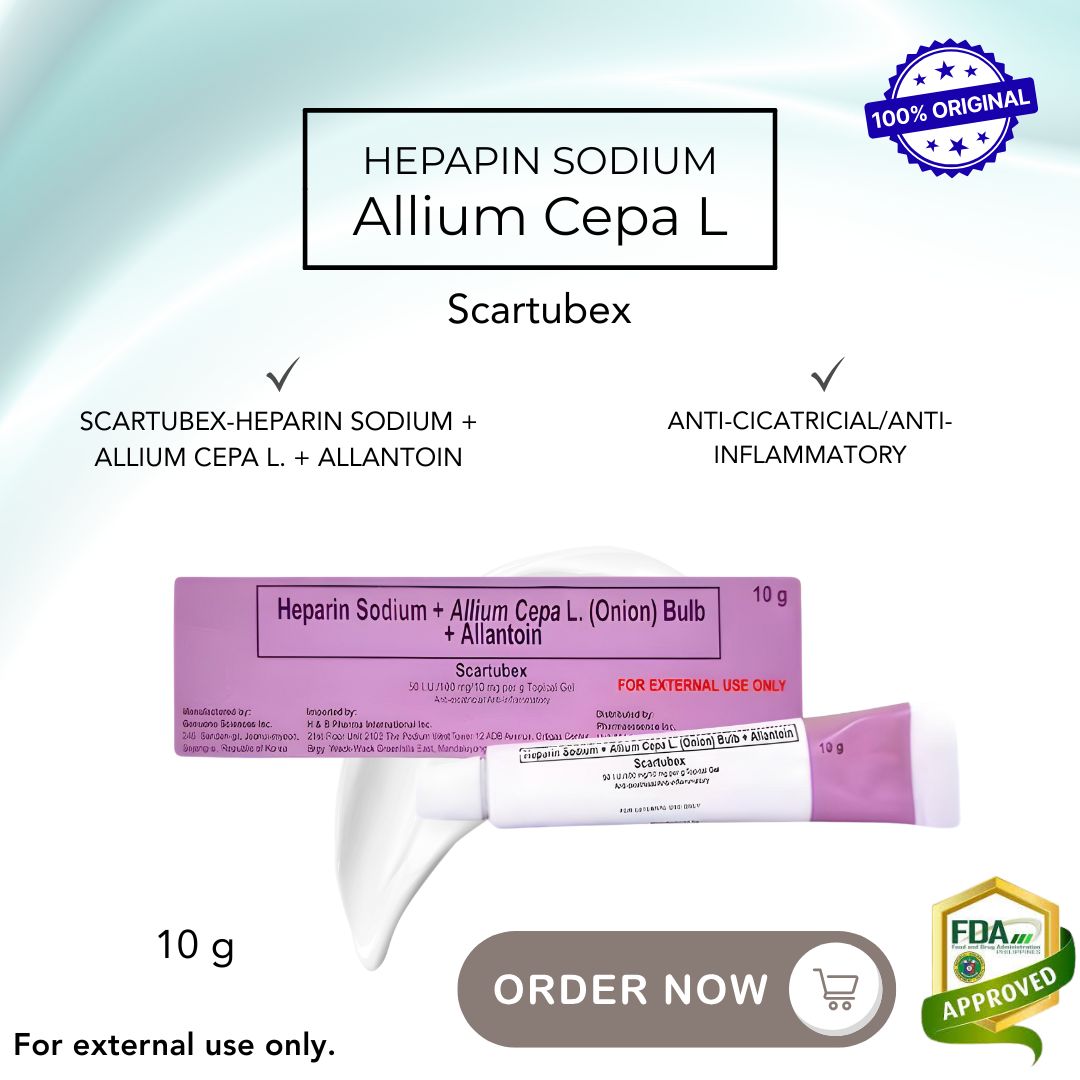 SCARTUBEX GEL (Heparin Sodium+ Allium Cepa L.(Onion) Bulb+ Allantoin ...