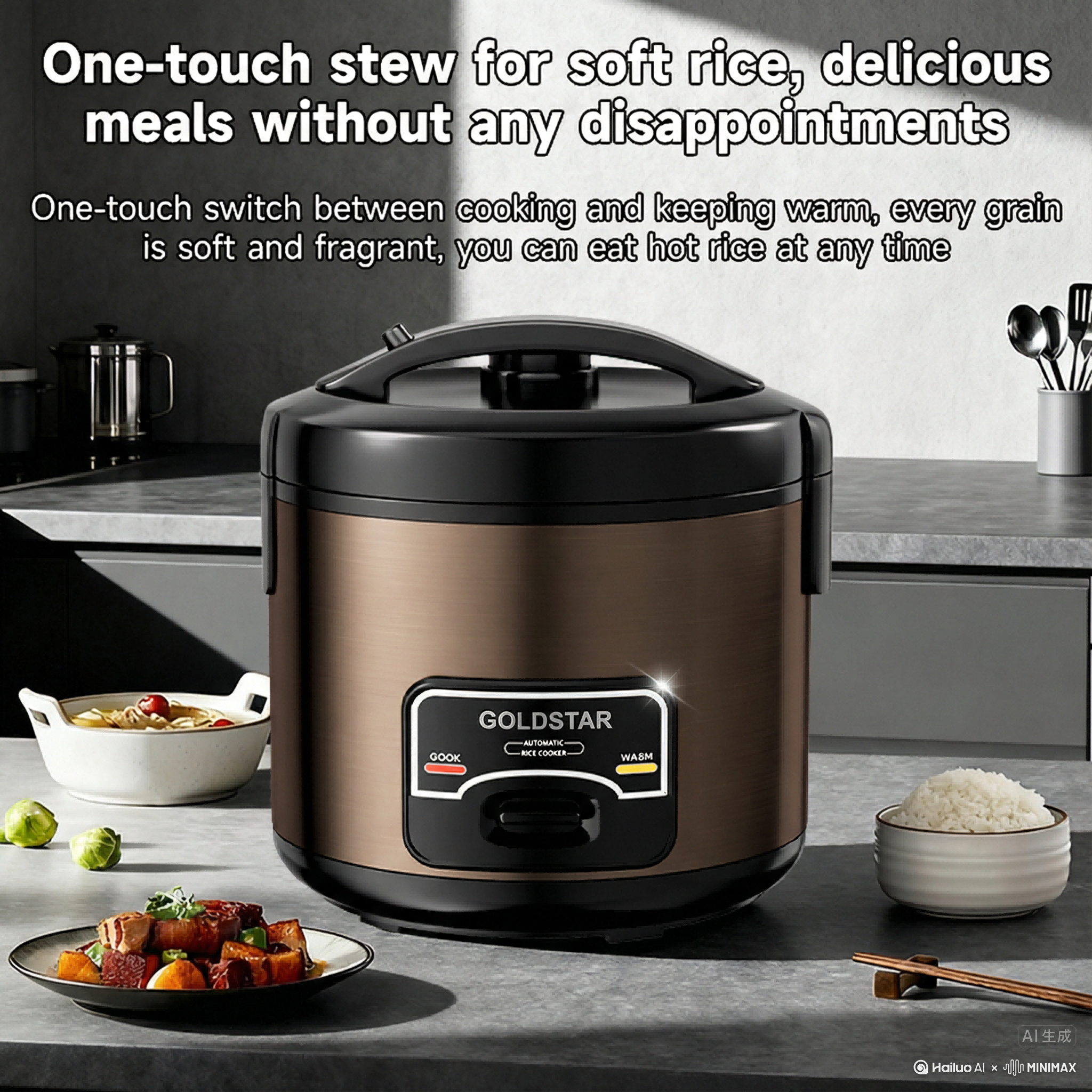 Gold Star Electric Rice Cooker 2L/3L/4L/6L Multifuncional Home Cooking ...