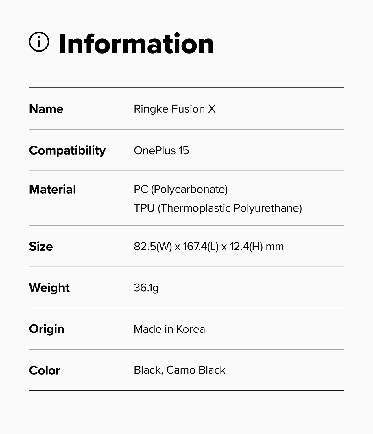 Ringke Fusion X Case for OnePlus 15 | Shopee Philippines