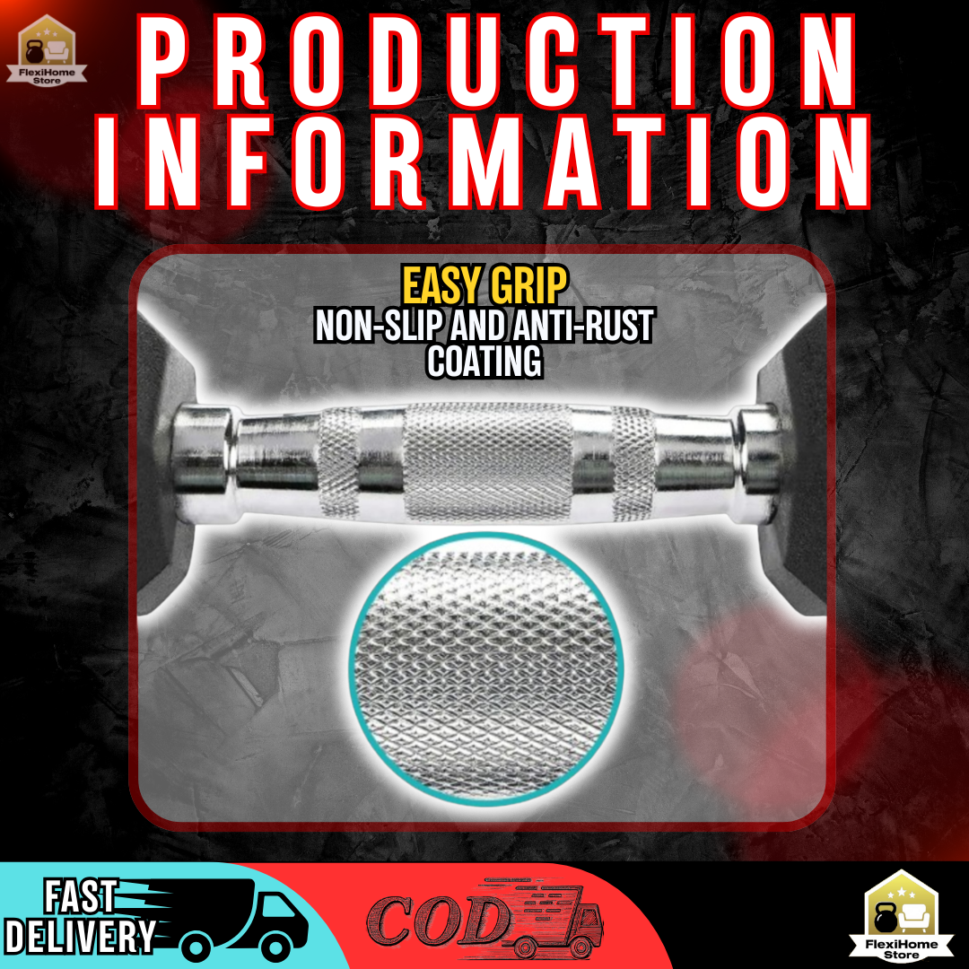 Heavy-Duty Hex Dumbbells 20kg–50kg – Rubber Coated Hex Weights with ...