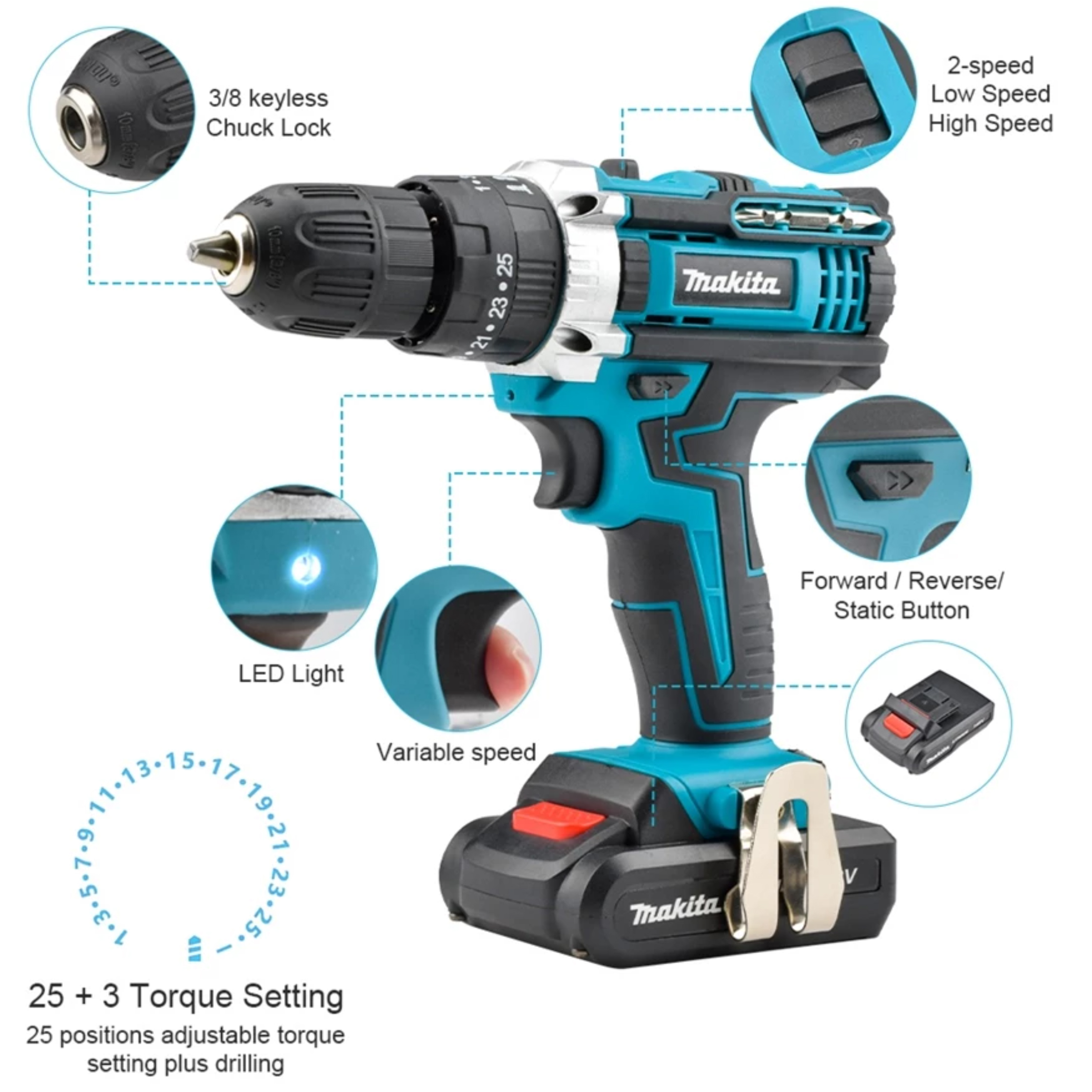 【COD】Cordless Drill Set Heavy Duty Rechargeable Electtic Hand Drill ...