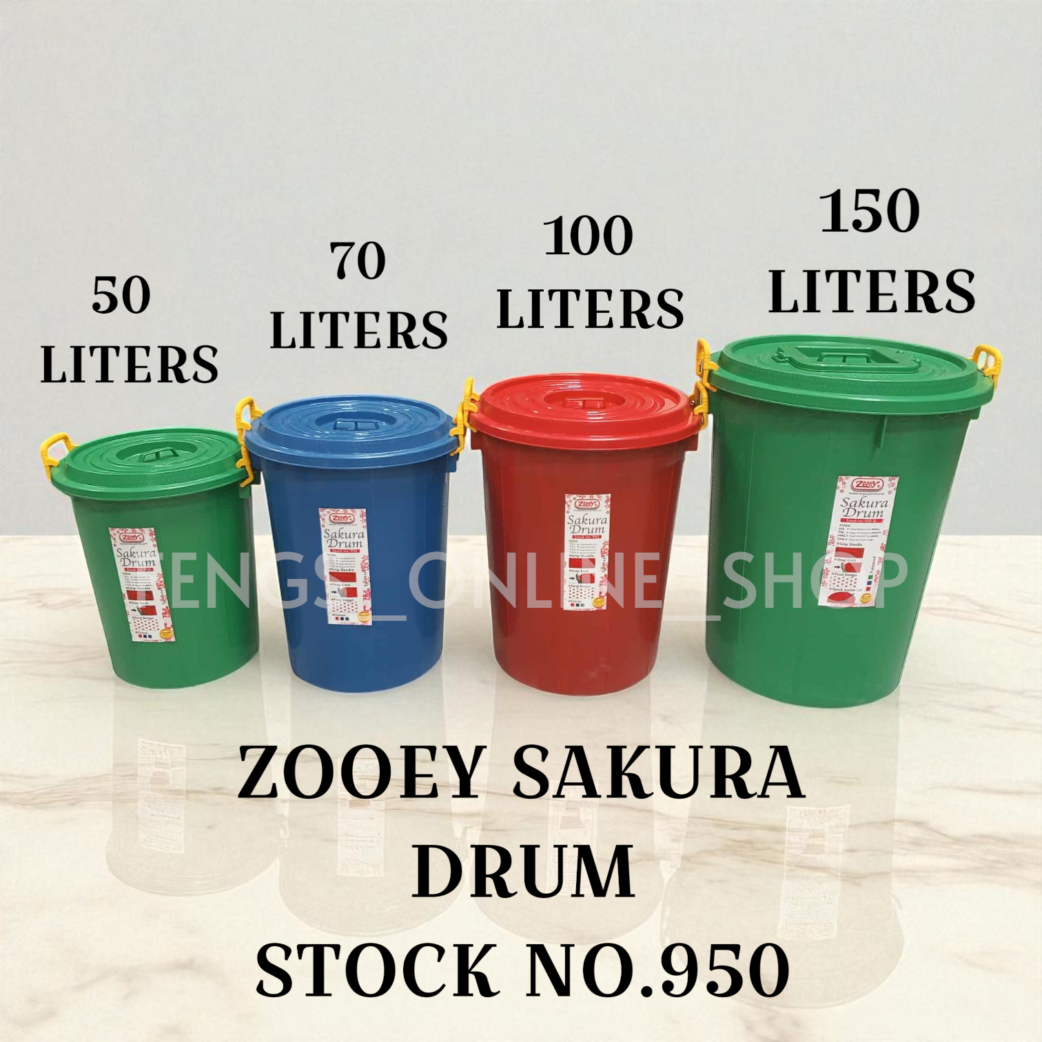 WATER CONTAINER 50L,70L,100L &150L ZOOEY SAKURA/LAGAYAN NG TUBIG Stock ...
