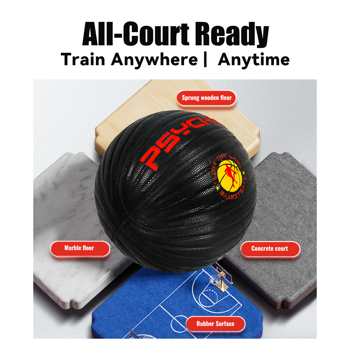 PSYCHE Weighted Basketball 1.5KG PU Leather Shooting Dribbling Drills ...