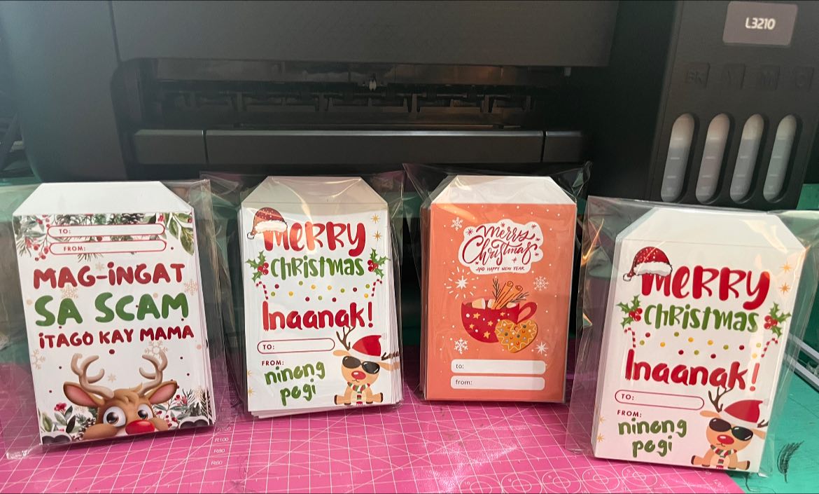 5/10 PCS PER PACK CHRISTMAS MONEY ENVELOP WITTY AMPAO ANG PAO ON HAND ...