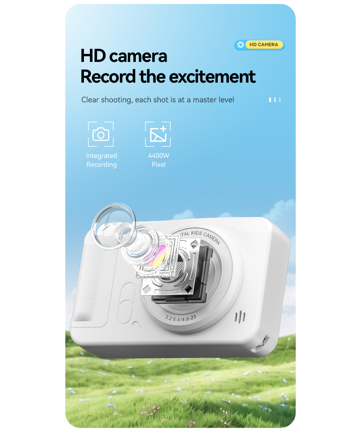 New popular portable CCD high-definition dual-lens digital camera with ...