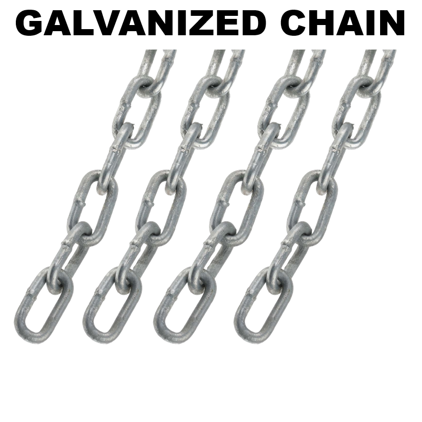 Galvanized Chain Steel Silver 1.5mm 2mm Diameter Cable General Utility ...