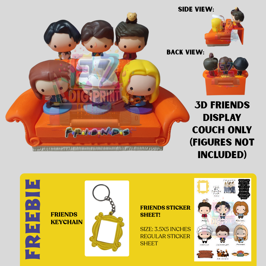Mcdo FRIENDS Display Stand / Mcdo FRIENDS Display Couch 3D Print ...