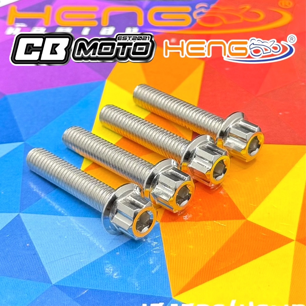HENG / SC SIAM RADIATOR BOLTS LONG FOR AEROX V1 &V2 S W/ OR W/O WASHER ...