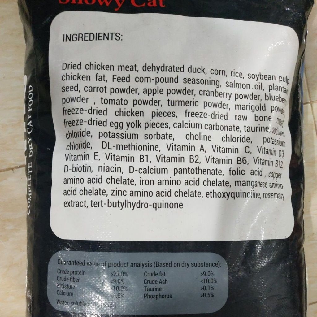 Snowy Cat - Tuna All Stage - Tuna - Dry Cat Food - 20kg | Shopee ...