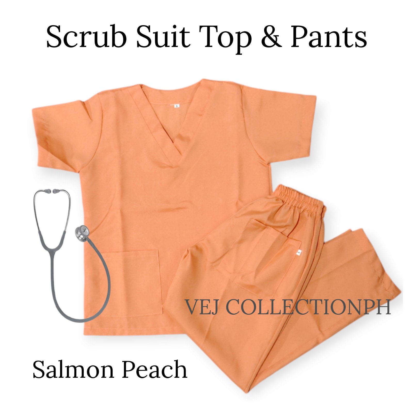 VEJCO1225 Scrub Suit Set Girly Colors for Women Workwear Uniform Clinic ...