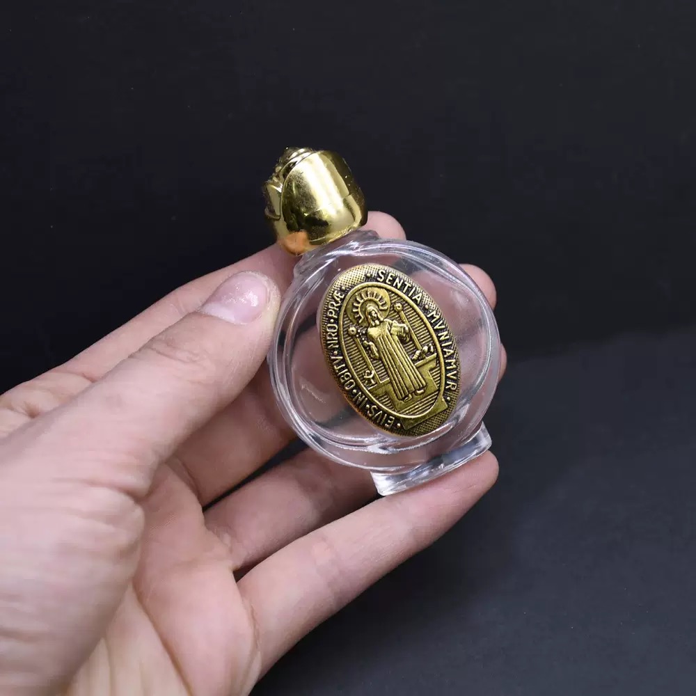 Holy Water Mini Bottle 15ml – Catholic Pocket Size Baptism gift church ...