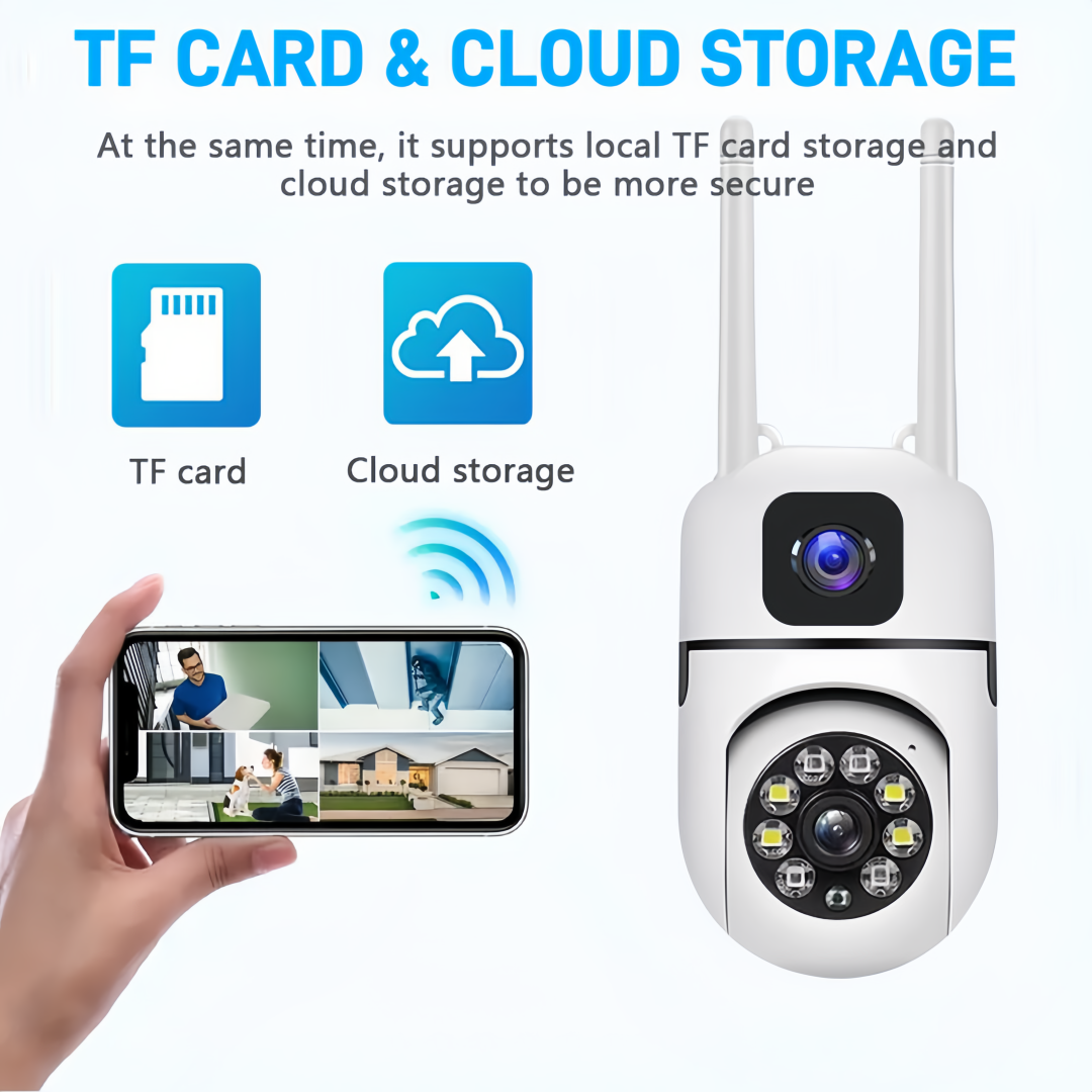 V380 Pro CCTV HD 8MP Outdoor Dual Lens Wifi CCTV Two Way Talk Auto ...