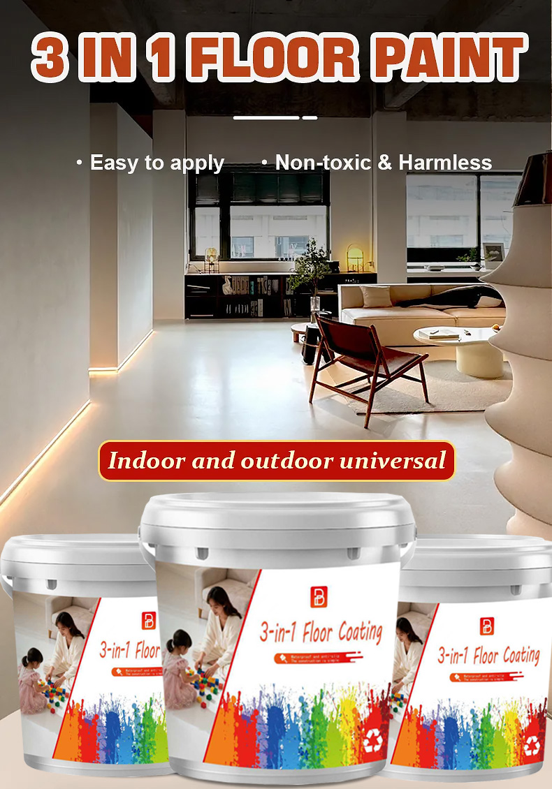 epoxy flooring paint 3in1 environment protection epoxy flooring paint ...