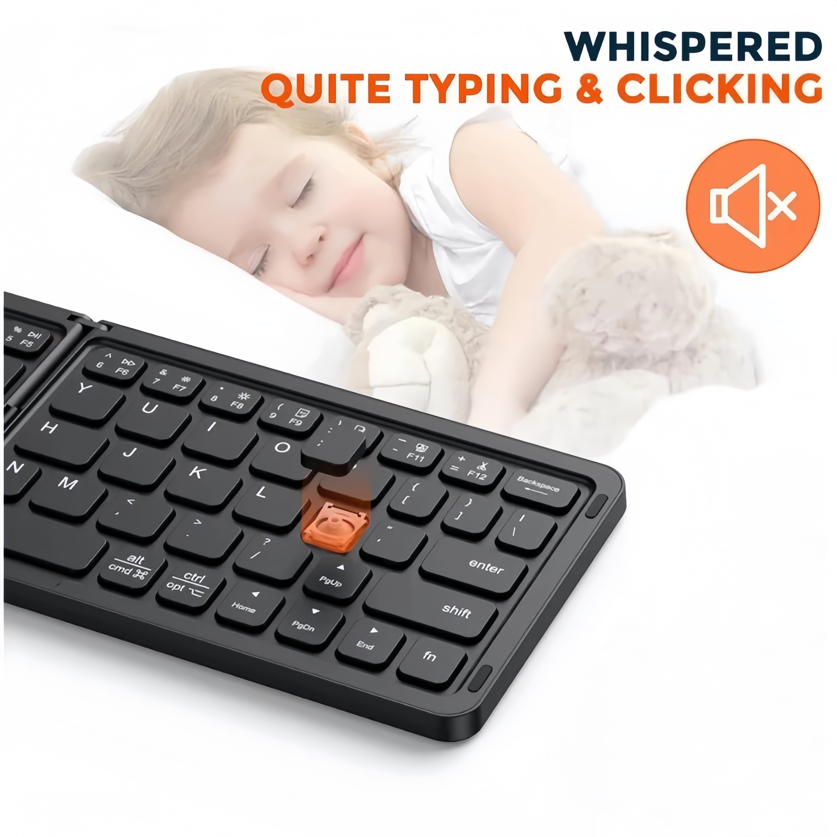 IQUNIX Foldable rechargeable wireless keyboard compatible with iOS ...