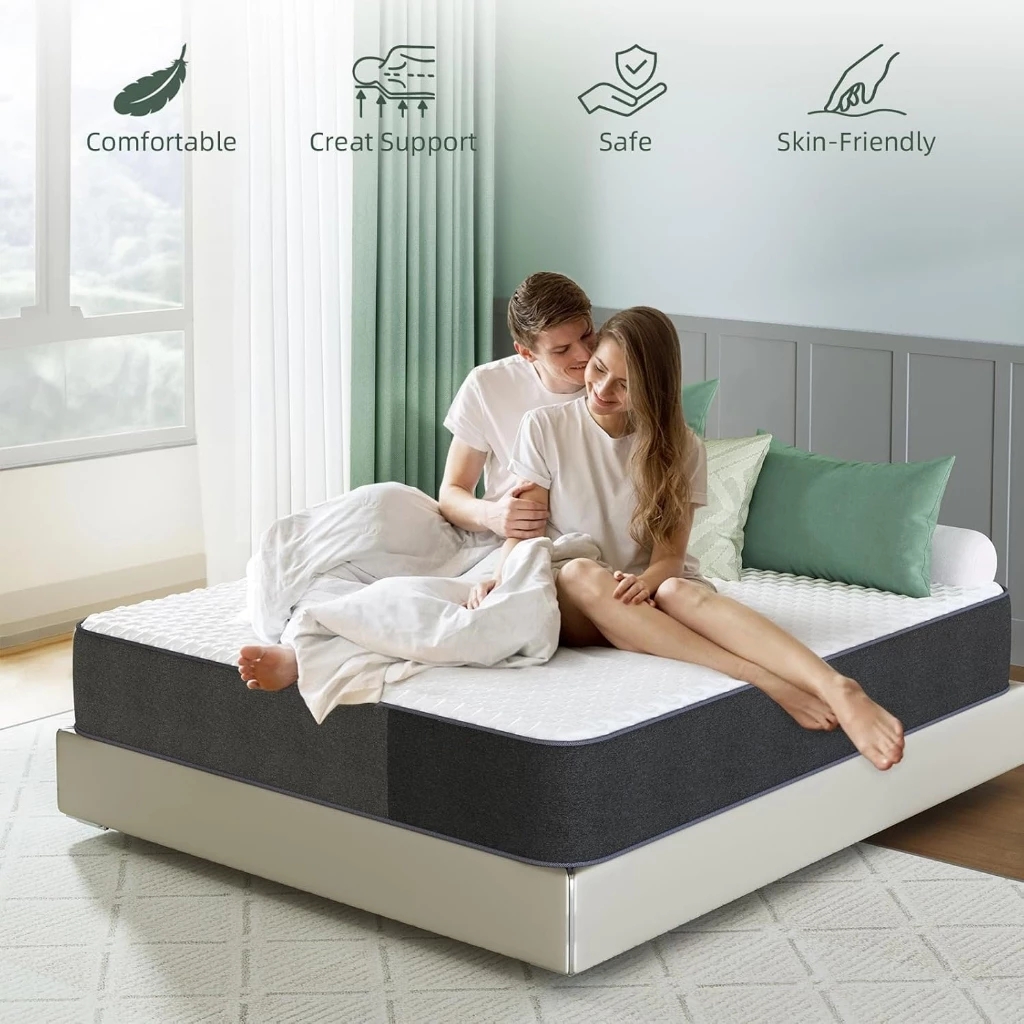 SOMNIO 8.8-inch Memory Foam ldependent Spring Mattress ( Single ...