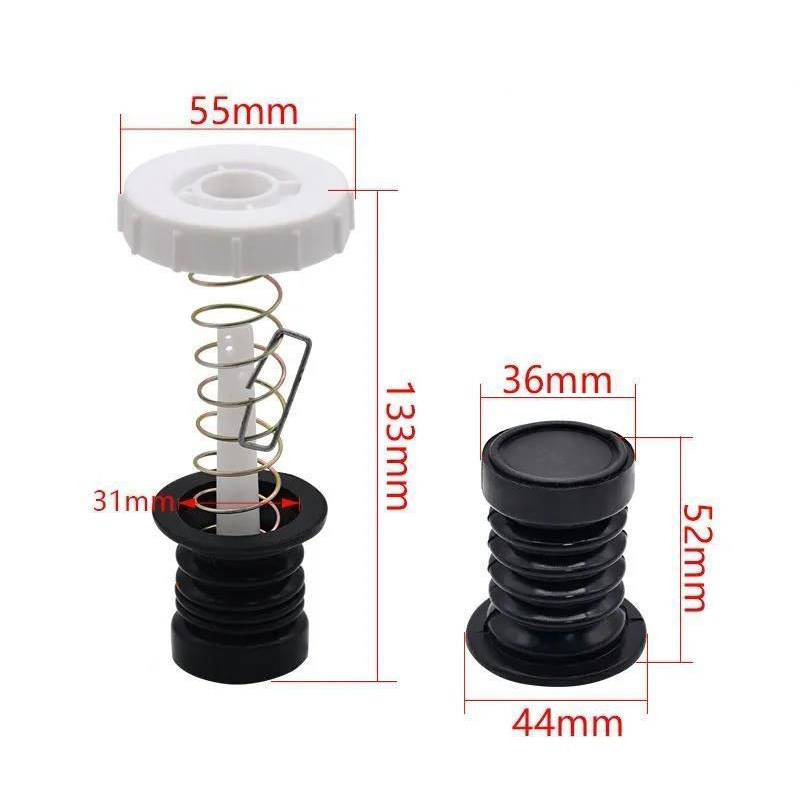 1 Set Washing Machine Drain Valve Rubber Packing With Spring And Pull ...