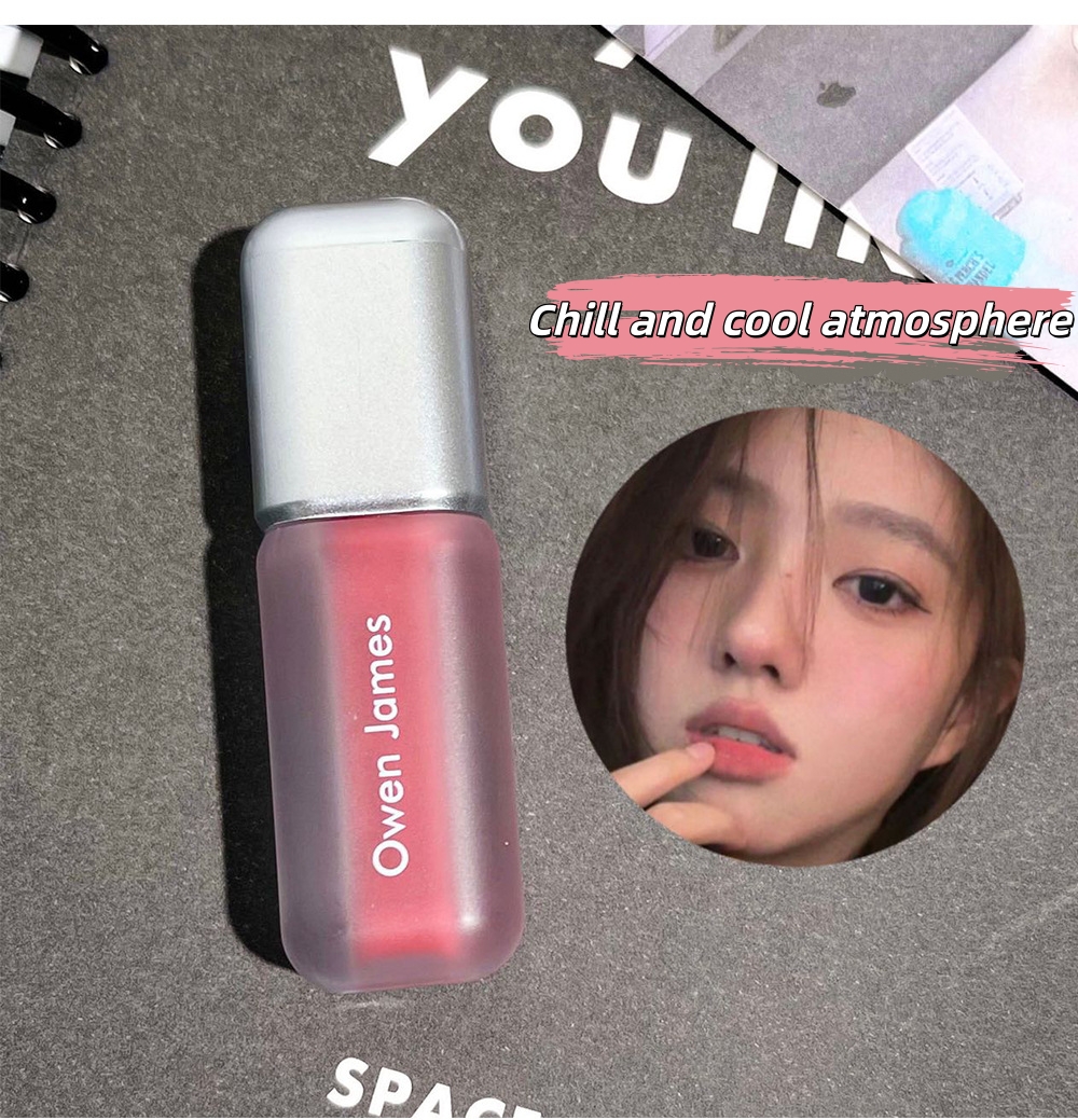 Owen James Lip Glaze Matte Velvet Long-Lasting Color non-stick cup ...
