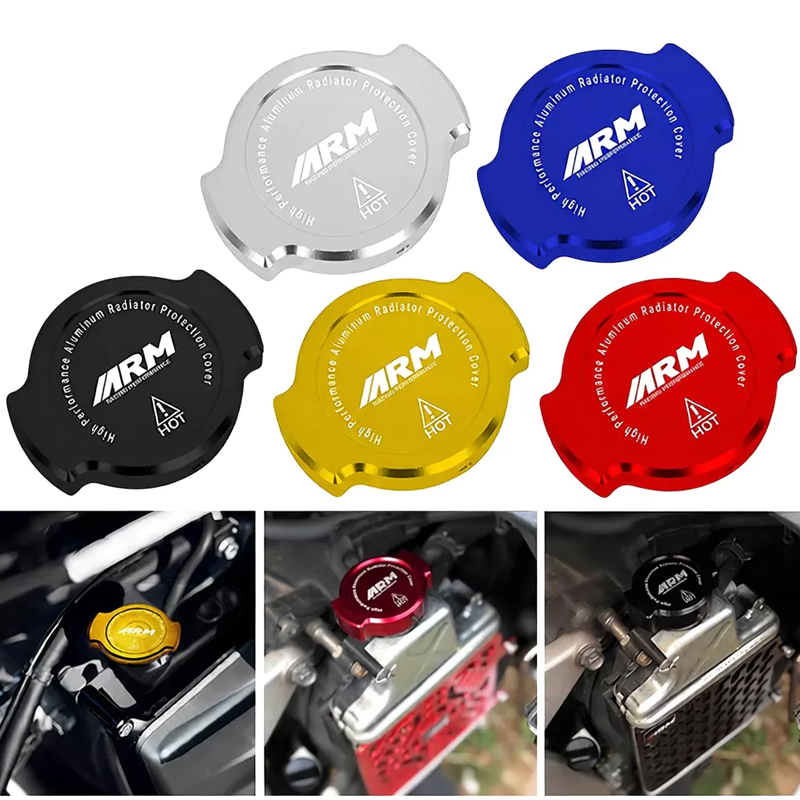 Radiator Cap Cover Full CNC Universal For Motorcycle Water Tank Cover ...