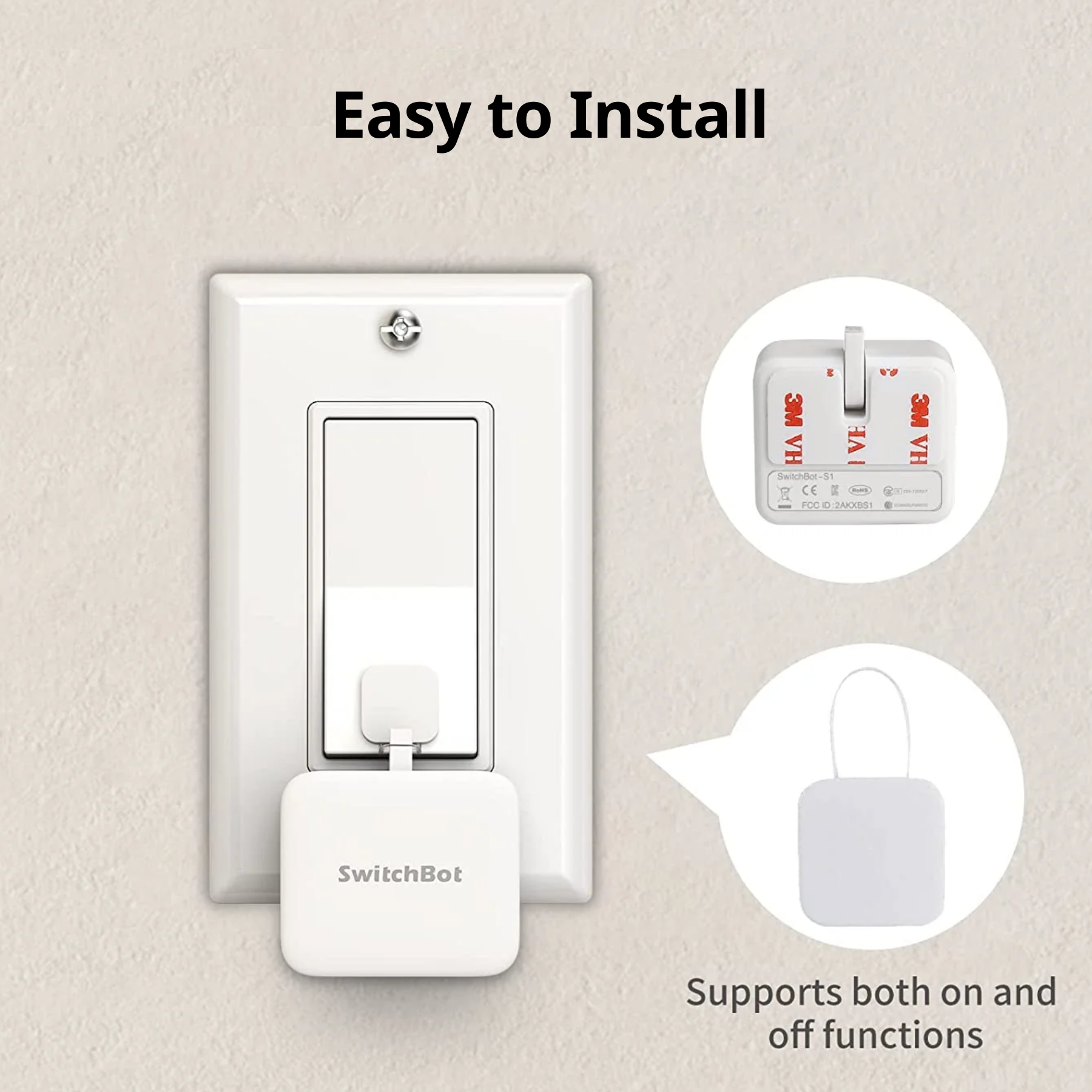 SwitchBot Bot Smart Button Pusher | Automate Switches | No Wiring (Hub ...