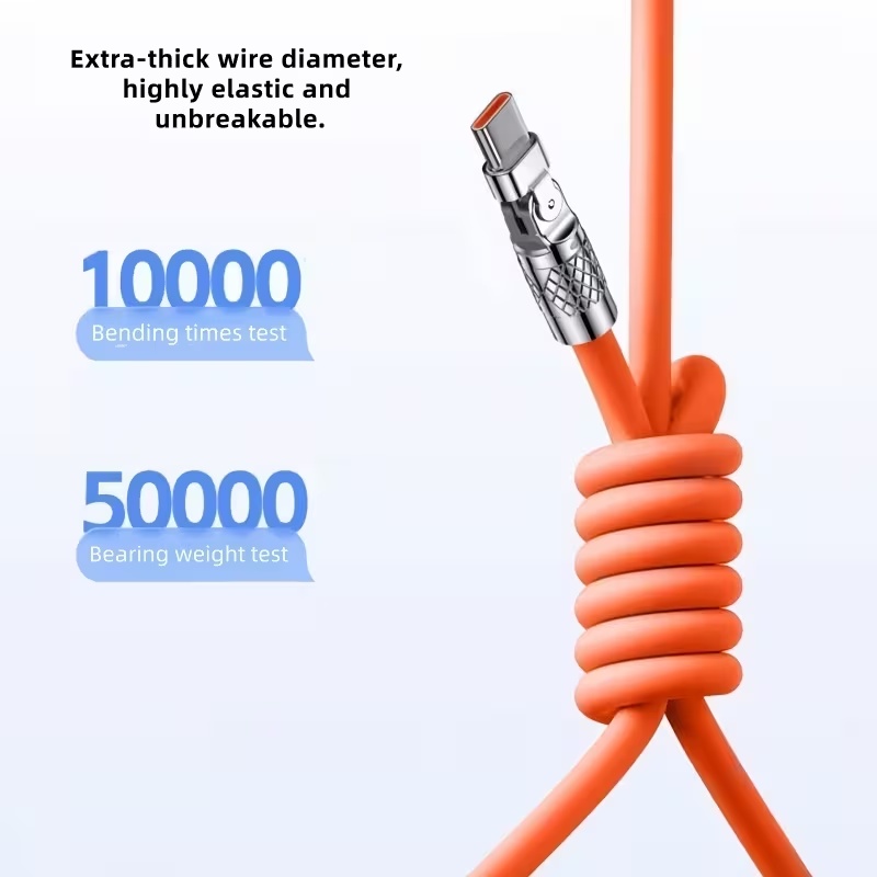 120W USB Ultra Fast Charge Micro USB Wired Zinc Cord 6A Quick charging ...