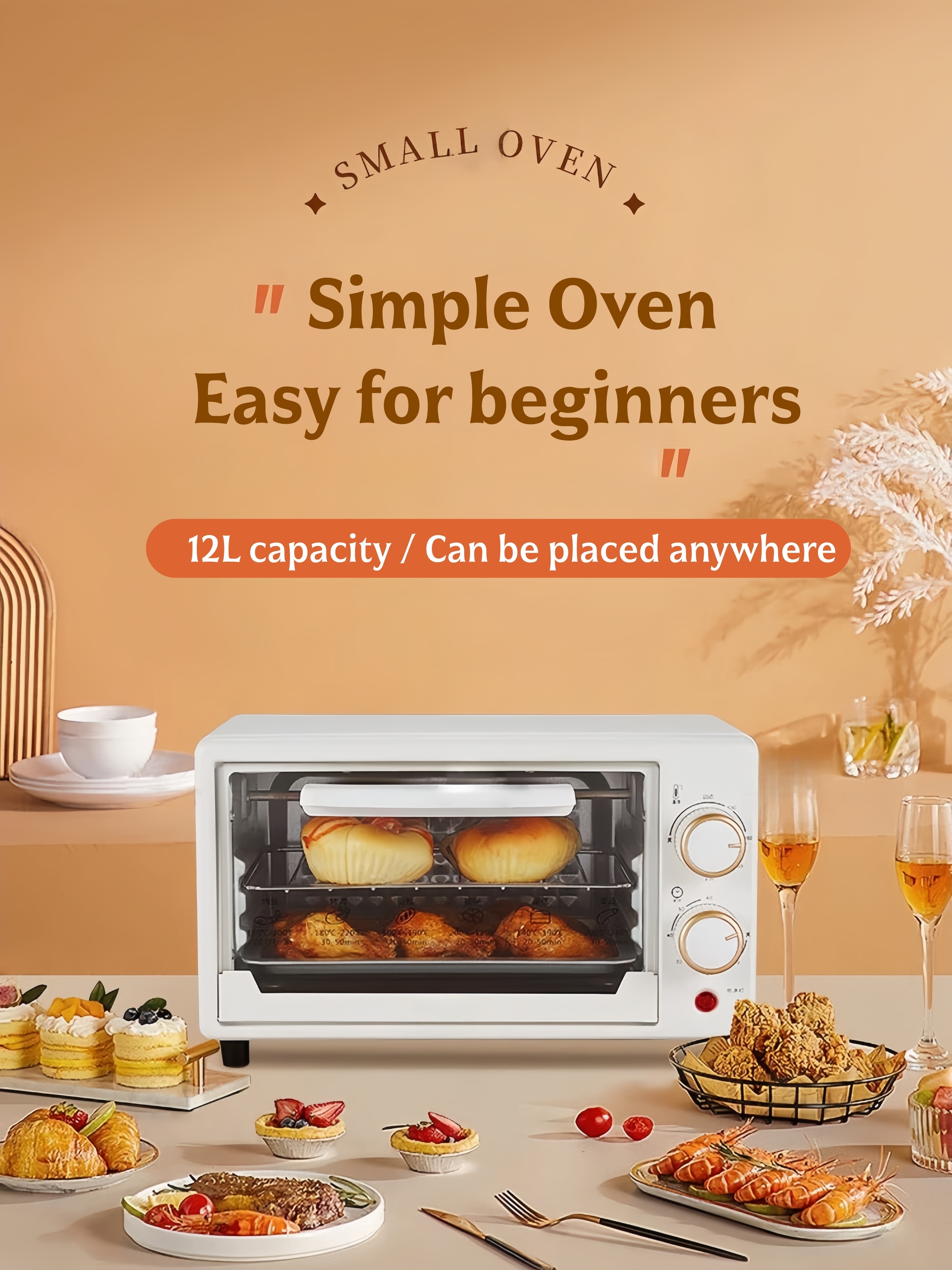 Electric oven Baking Household Kitchen Multipurpose Oven Baking ...