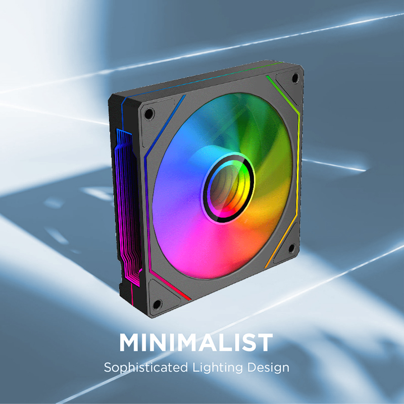 Esgaming 3in1 ARGB Case Fan 120mm CPU Fan 6PIN PWM Infinite Mirror ...