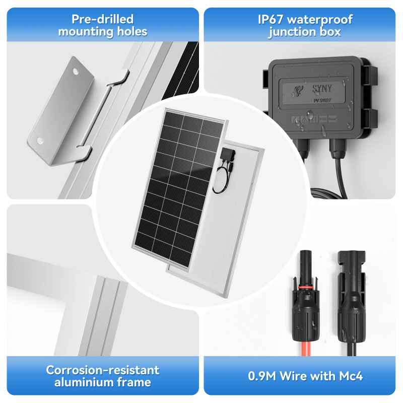 Dual Glass 200 Watts 18BB Solar Panel 12V Monocrystalline Silicon 200W ...