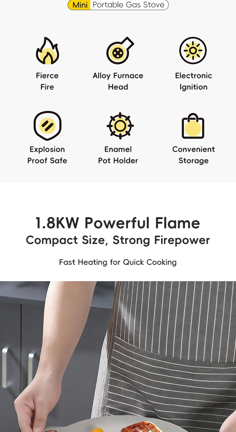 FlashFish Outdoor Butane Gas Stove Mini Gas single camping portable ...