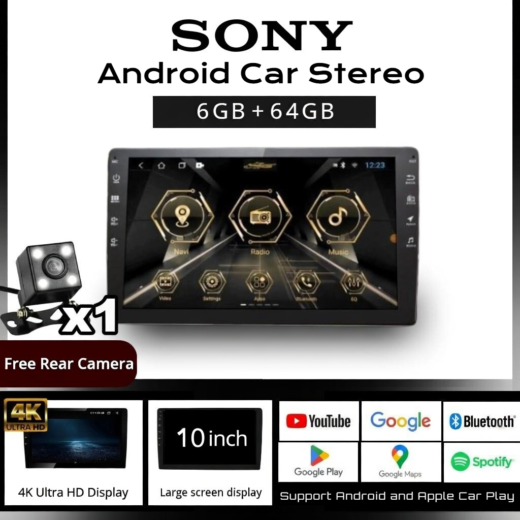 Sony Car Stereo Navigation & AV Receivers 7" 9" 10" IPS Full-View Large ...
