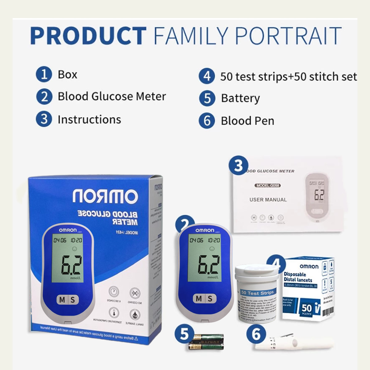 Blood Glucose Meter GlucometerMonitoring System | Shopee Philippines