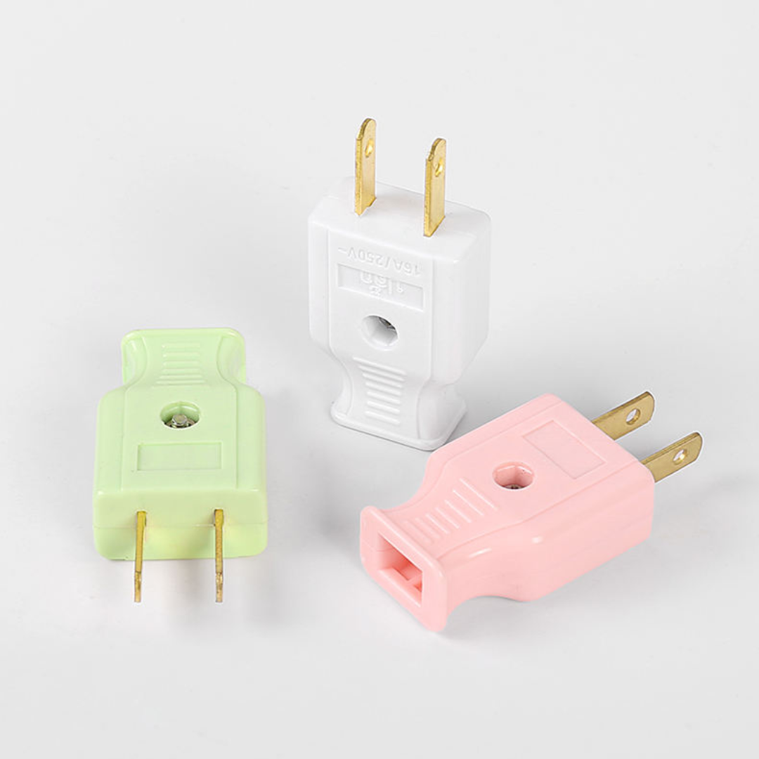 Electrical Plug 2 Pin Pure Copper Male Plug Female Socket Outlet ...
