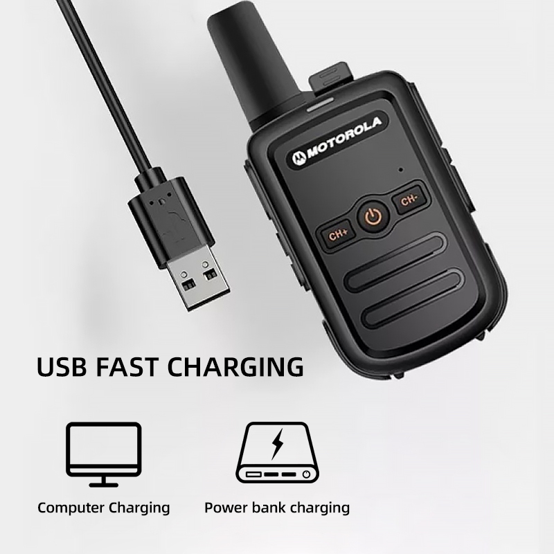 Motorola C51 Mini Two Way Radio Walkie Talkie Long Range 1-5 KM Outdoor ...