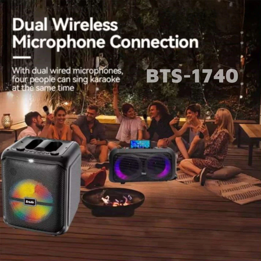 BTS-1740 Portable speaker Bluetooth subwoofer, rechargeable with ...