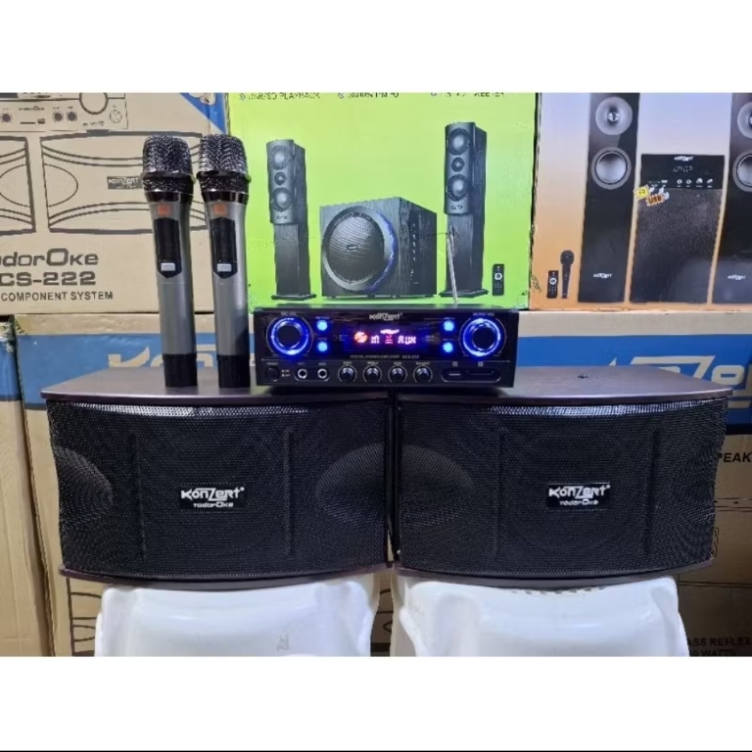 Konzert Kcs-212 todoroke speaker system set 2way speakers bass reflex ...