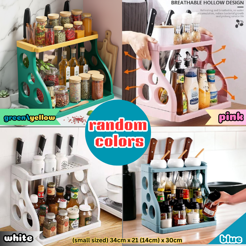 Avinas 2 Layer Floor Kitchen Racks Organizer Storage rack Shelf ...
