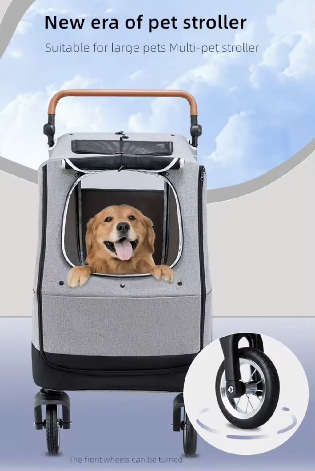 BELLO HEAVY DUTY PET STROLLER - Easy to fold(Premium Quality) | Shopee ...