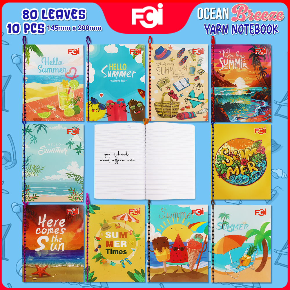 FCI YARN Notebook with New Assorted Design for Elem & HS Use 80's x ...
