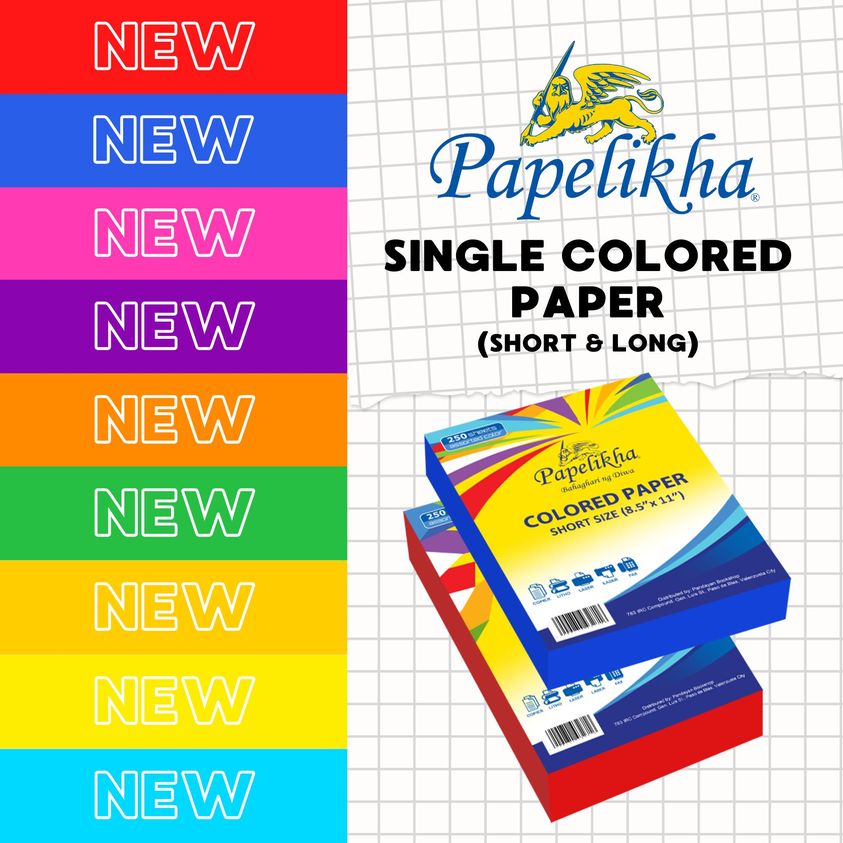 Papelikha Colored Paper Single Color 250’s | Shopee Philippines