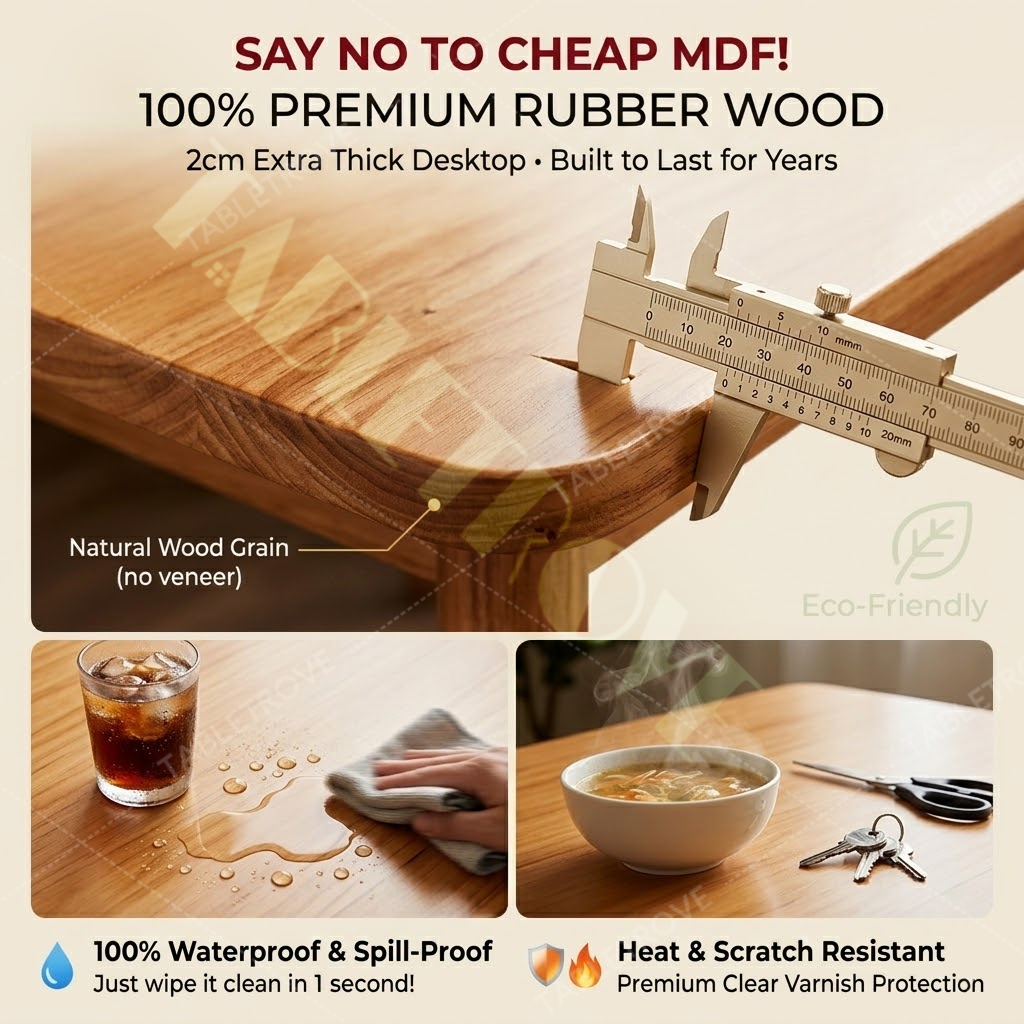 TABLETROVE Dinging Table High-End Meeting Table Heavy Duty Solid Wood ...