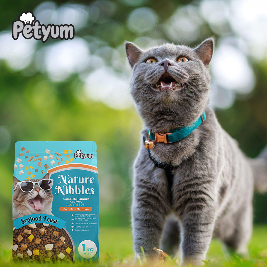 PetYum Nature Nibbles Cat Dry Food with Freeze Dried Carnivore and ...