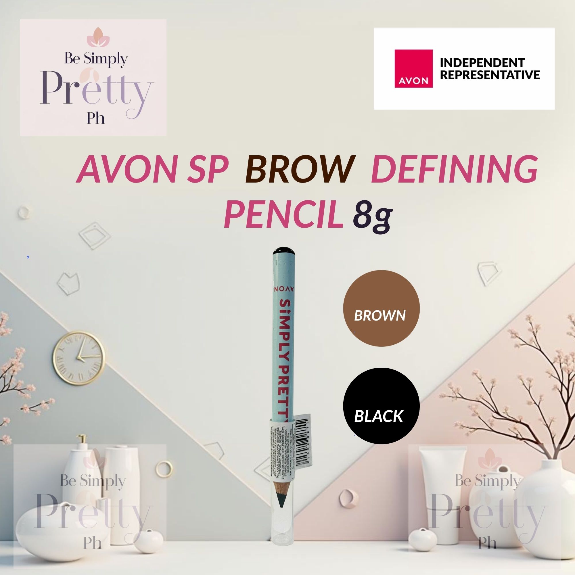 AVON SIMPLY PRETTY EYES BROWS DEFINING PENCILS 8g | Shopee Philippines