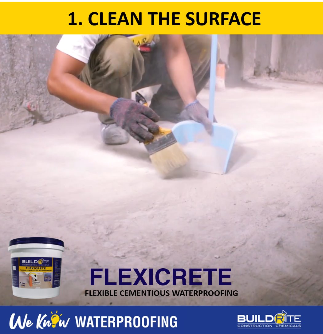 BUILDRITE FLEXICRETE 5kg Cementitious Waterproofing Membrane | Shopee ...