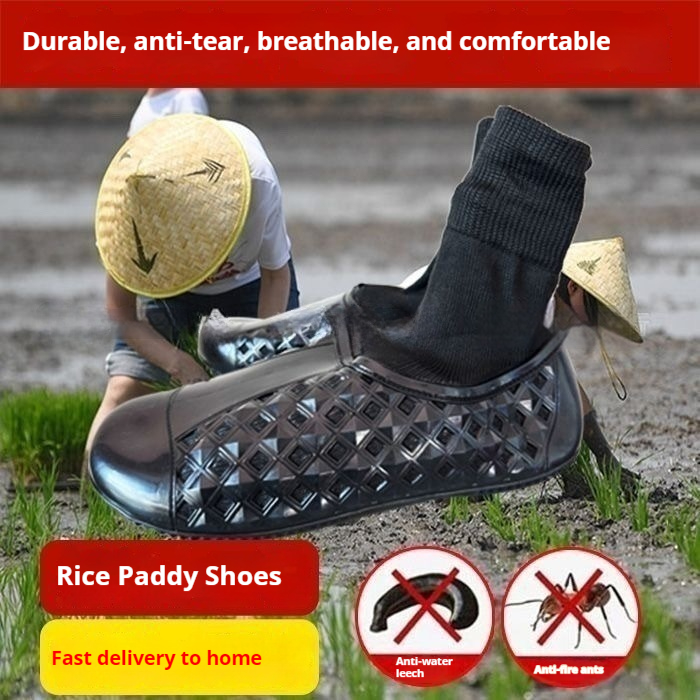 Farmer Shoes Waterproof Farm Boots - Anti-Slip Mud Work Shoes for Rice ...