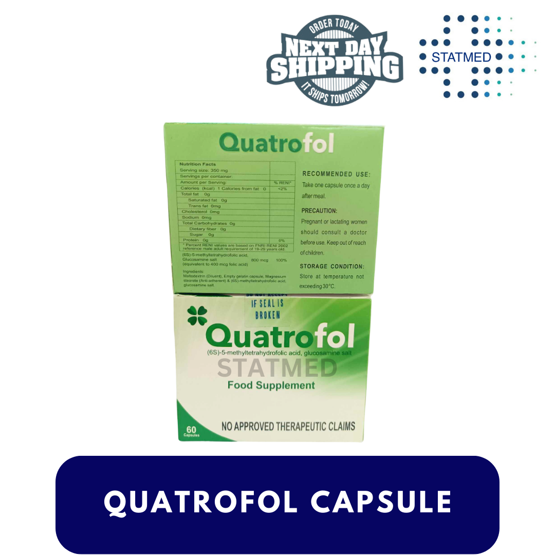 Quatrofol Capsule Food Supplement l 10, 30 & 60 Caps | Shopee Philippines