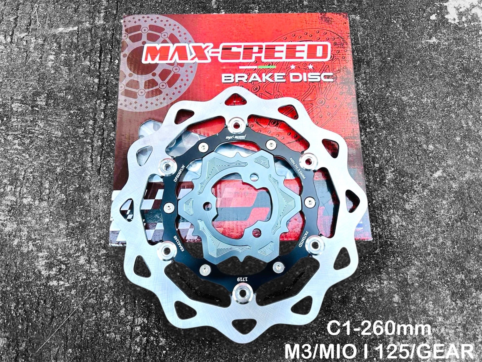 CNC GALPER DISC 260MM CLICK / MIO I 125 / M3 / MIO / SOULTY / BEAT ...